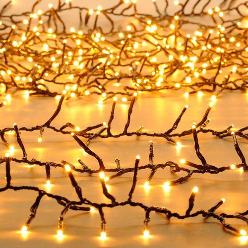 Festive Indoor & Outdoor 13m Multifunction Cluster Lights 1000 Antique ...