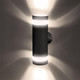 nxt gen Lincoln LED Round Up and Down Outdoor Wall Light 18W All ...
