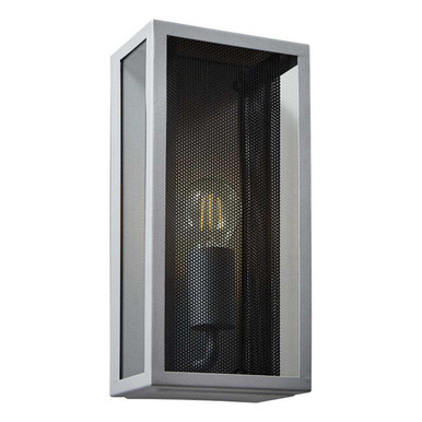 Zink CUBA Outdoor Box Lantern Mesh Insert Silver and Black | Lightbulbs ...