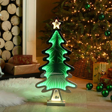 Festive 60cm Christmas Tree Infinity Light | Lightbulbs Direct