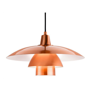 Firstlight Olsen 40cm Pendant Light in Brushed Copper | Lightbulbs Direct