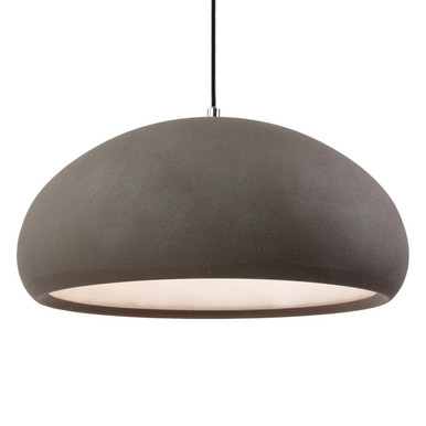 Firstlight Costa 40cm Pendant Light in Rough Sand Concrete | Lightbulbs ...
