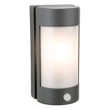 Firstlight Arena Outdoor Wall Half Lantern PIR Sensor Opal in Graphite ...