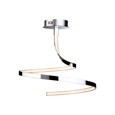 Firstlight LED Wave Pendant Light Warm White 3000K in Chrome ...