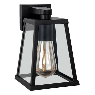 Firstlight Stamford Outdoor Wall Lantern in Black | Lightbulbs Direct