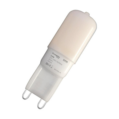 Crompton Lamps LED G9 2.2W 18W Eqv 4000K Opal | Lightbulbs Direct
