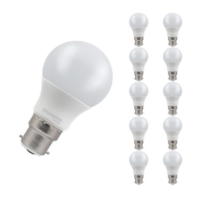 Crompton LED GLS B22 4W 4000K Opal 10-Pk | Lightbulbs Direct
