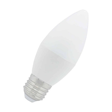Opus LED Candle E27 6W 40W Eqv 6500K Opal | Lightbulbs Direct