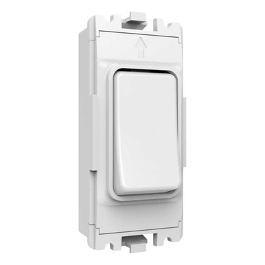Culina 1 Gang Grid Kinetic Switch White | Lightbulbs Direct