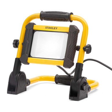 Stanley 10W LED Folding Work Light in Black & Yellow | Lightbulbs Direct