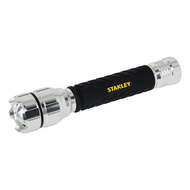 Stanley 500 lumen Battery Powered LED Hand Torch in Silver & Black ...