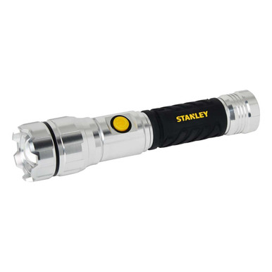 Stanley 500 lumen Rechargeable LED Hand Torch in Silver & Black ...