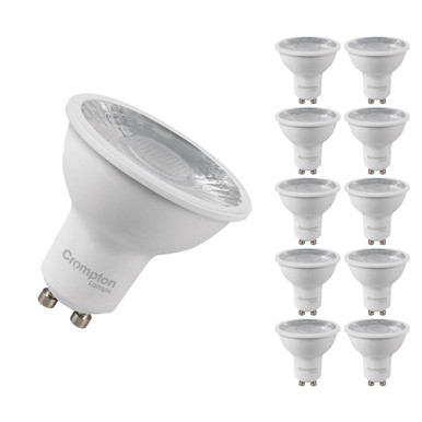 Crompton LED GU10 Spotlight Bulbs 3.5W Warm White 2700K Halogen ...