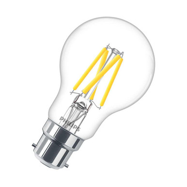 Philips Master LED DimTone GLS Bulb B22 Bayonet 3.4W 2200K-2700K Warm ...