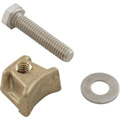 Perma-Cast PW Wedge Assembly, Perma Cast, 1-1/2" Bolt, Brass