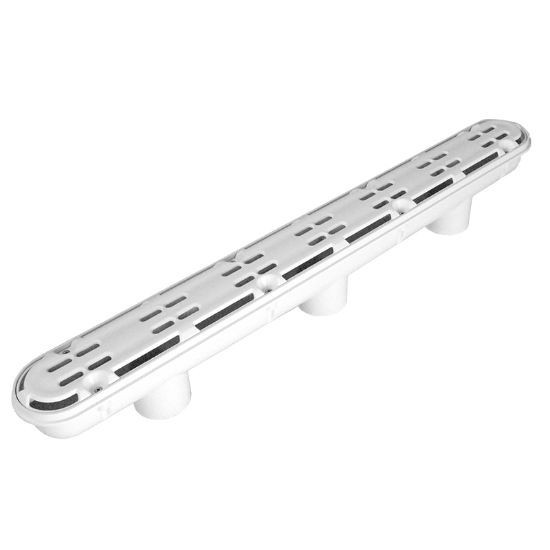 AquaStar 32CDAV103 32" Channel Drain w/ 3 Port Sump Light Gray