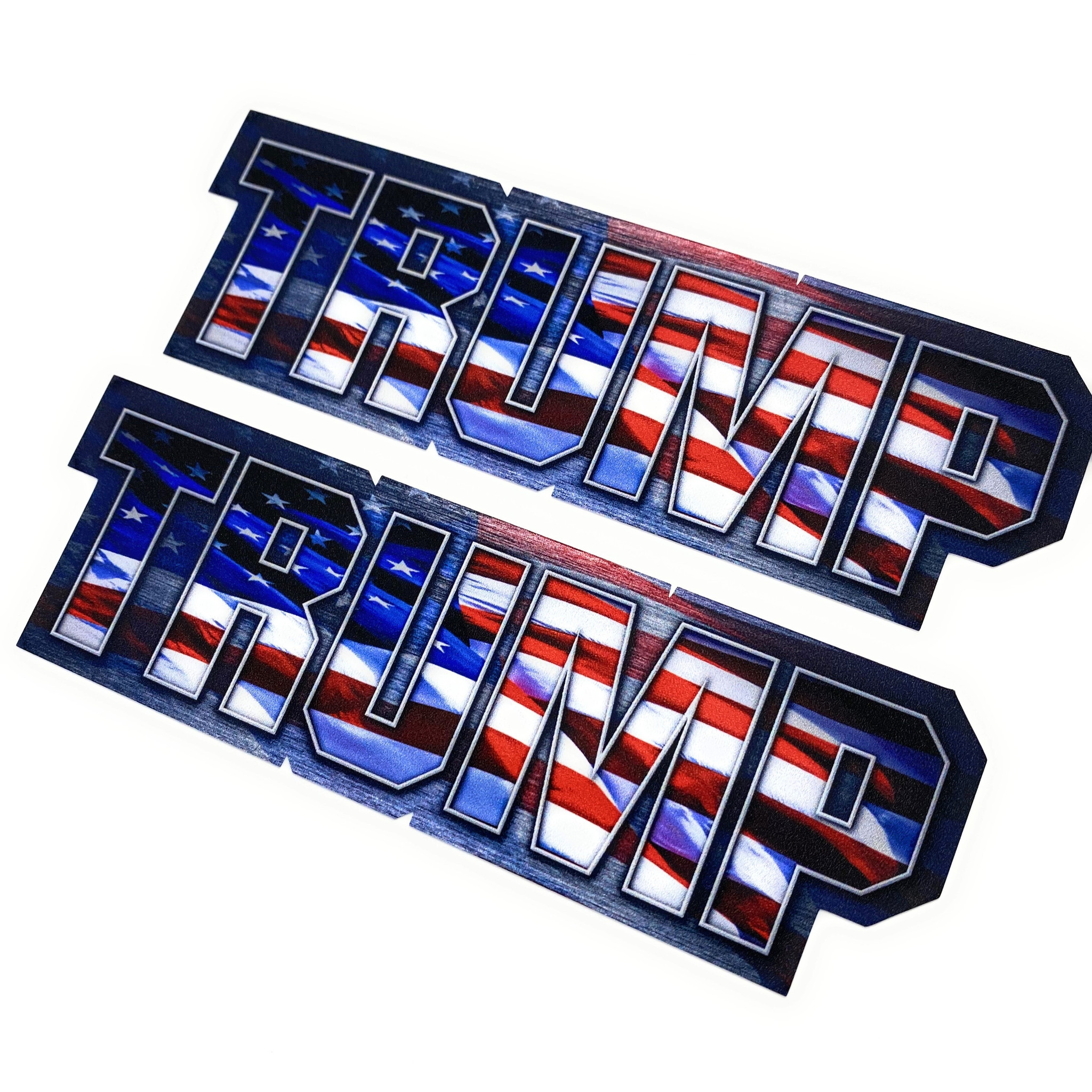Trump American Flag (2 pack) - Stickers