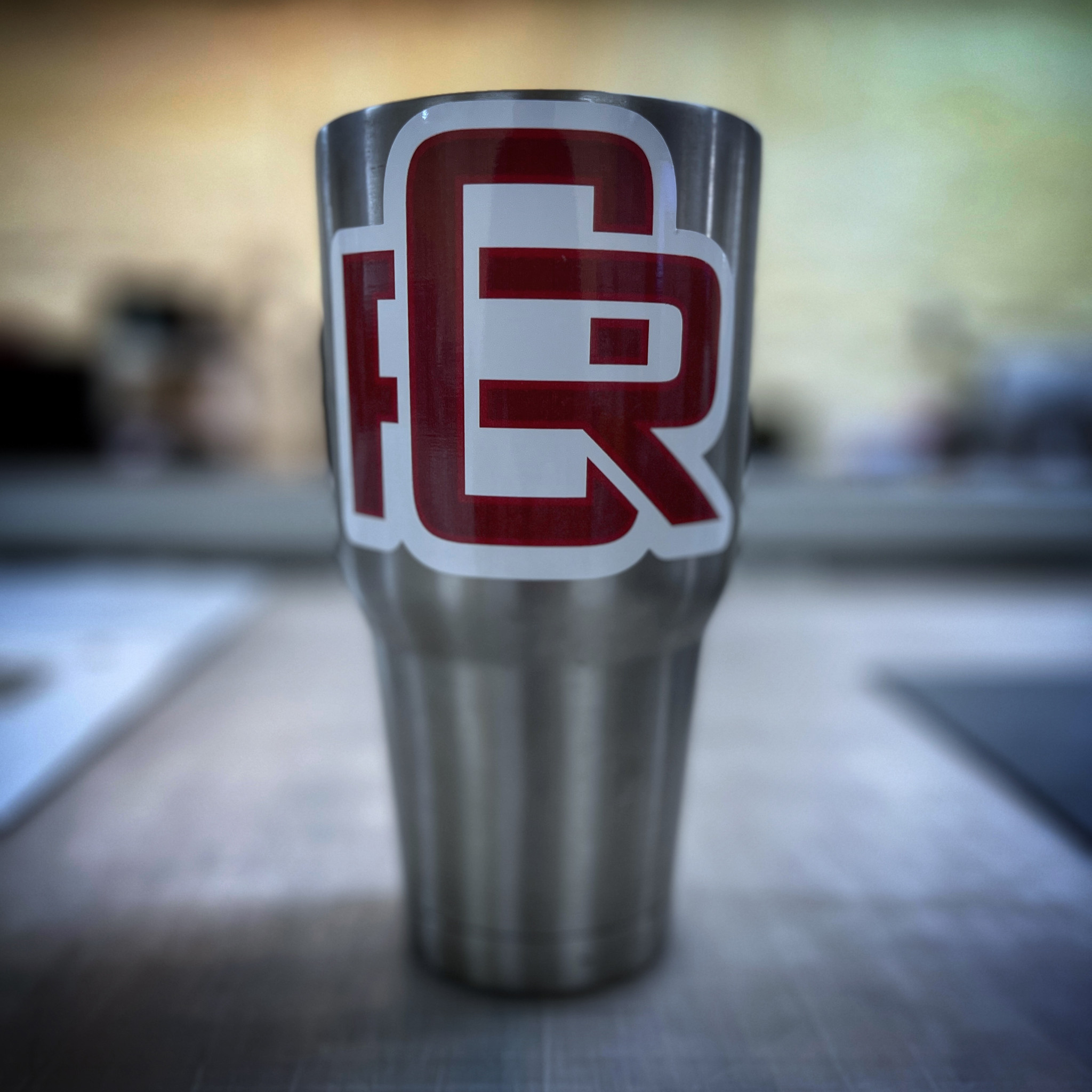 Red Oak RO Lettering Monogram- Sticker