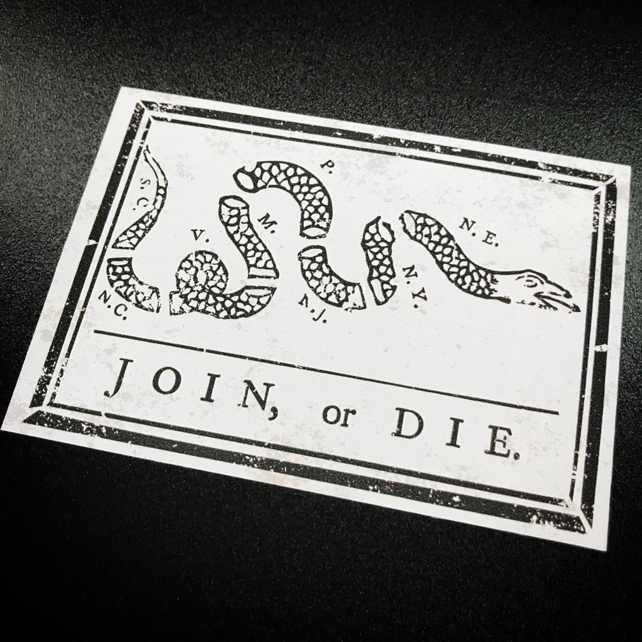 Join or Die - Sticker