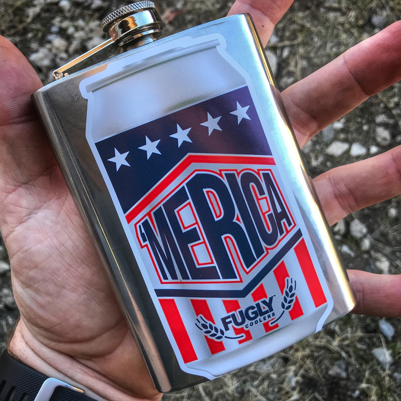 Merica Beer Can - Sticker