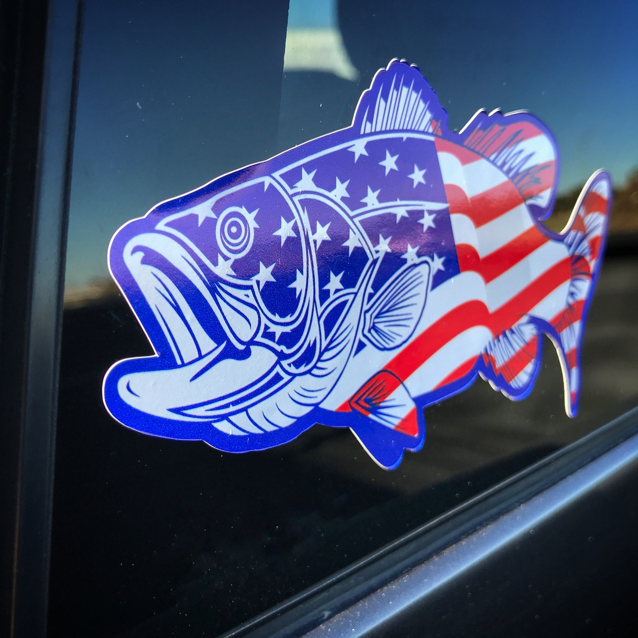 American Bass Fish Sticker