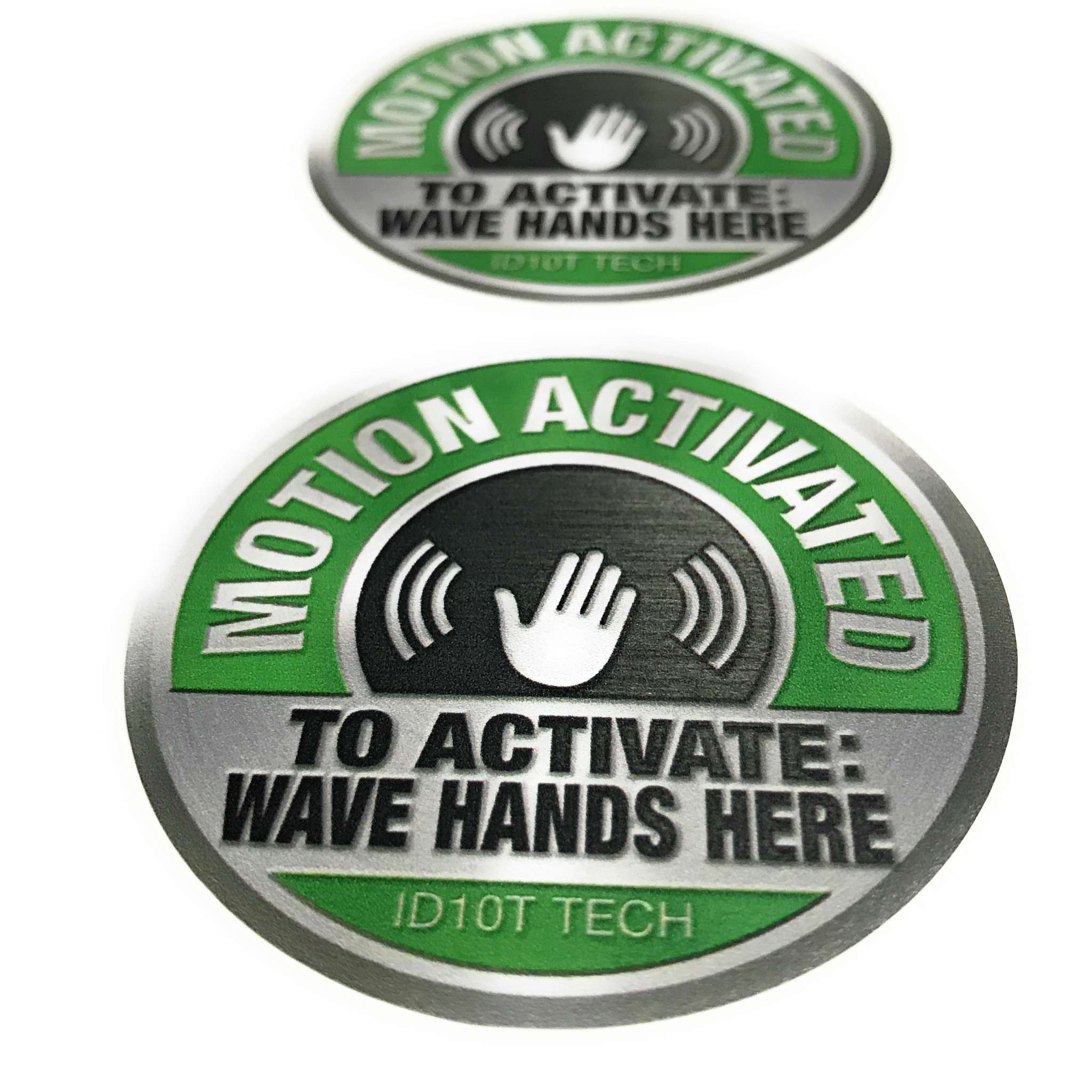 Motion Activated Wave Here (2 pack) - Sticker