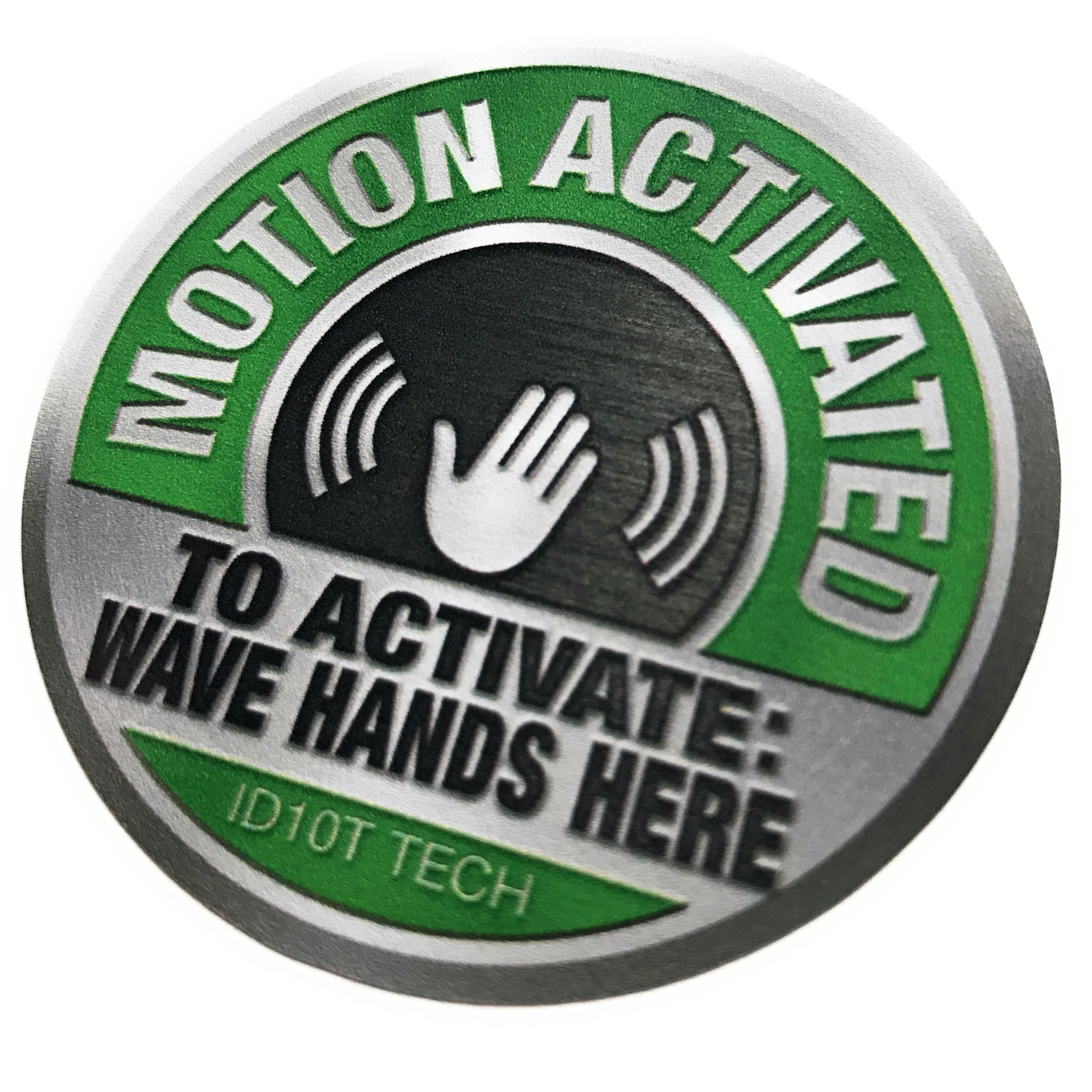 Motion Activated Wave Here (2 pack) - Sticker