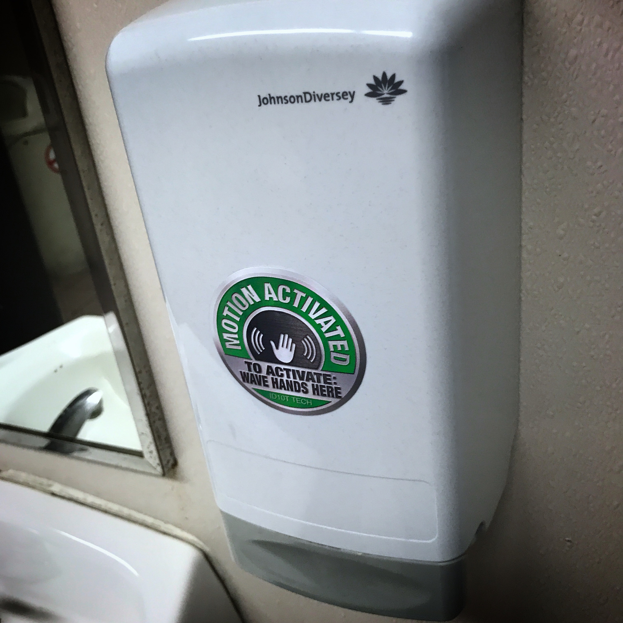 Motion Activated Wave Here (2 pack) - Sticker