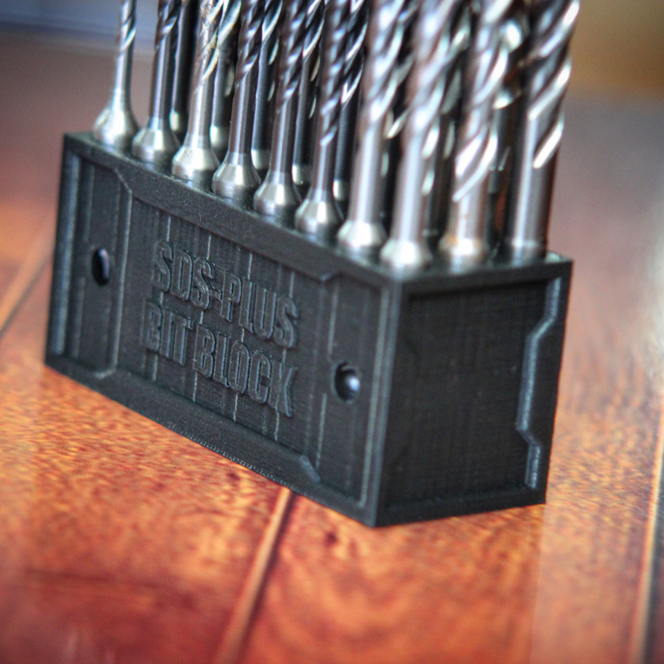 SDS Plus Bit Block Holder Organizer For Drill Bits