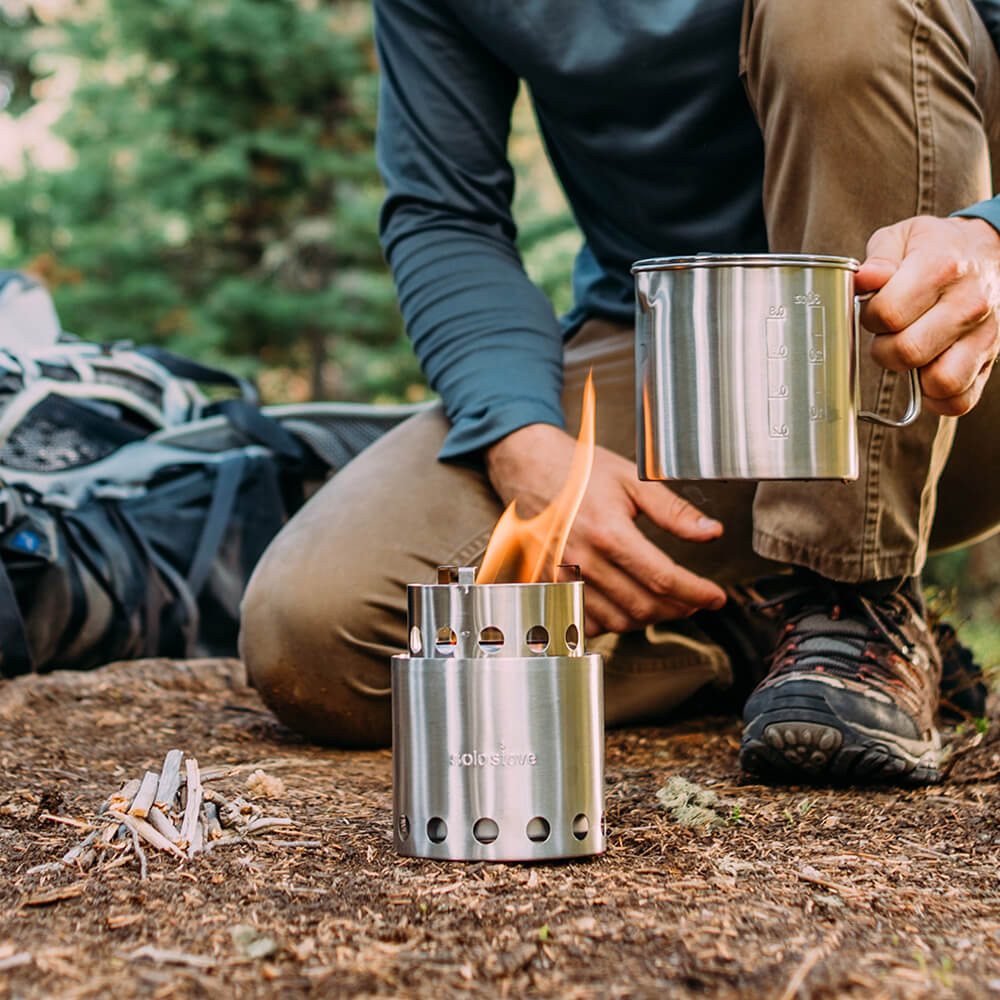The Solo Stove Lite is a lightweight and compact wood burning stove ...