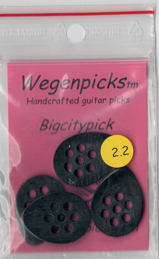Wegen Big City Picks (2.2mm) (Black) - Django Guitars USA