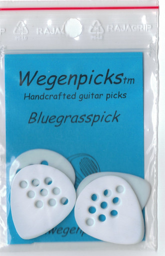Wegen Bluegrass Pick (1.4mm) (White) - Django Guitars USA