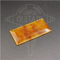 Maccaferri Style "Flame Galalith" Tailpiece Insert - Django Guitars USA