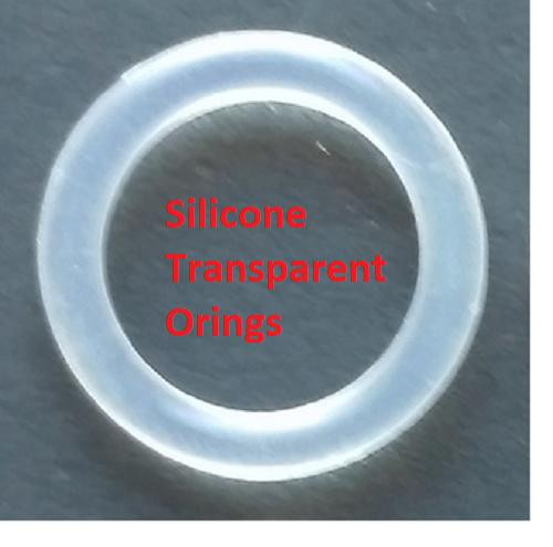 Silicone O-rings Size 222 Transparent Minimum 5 pcs - OringsandMore