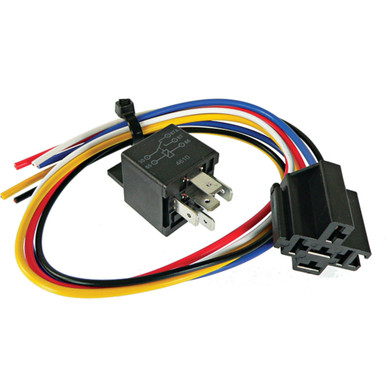 Power Relay- Bosch Style 12 Volt w Pigtail HD 30 Amp Continuous Duty 5 ...