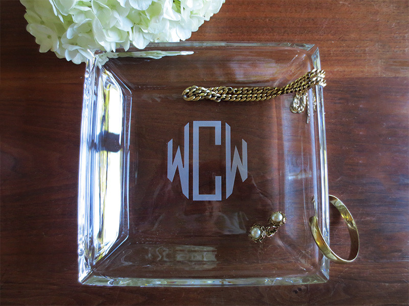 Personalized Crystal Platter - Great gift for her | The Crystal Shoppe