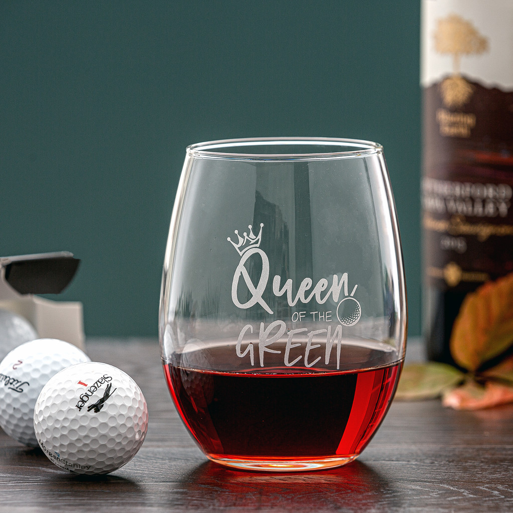 Golfer's Stemless Wine -Great Golfer Gift | The Crystal Shoppe