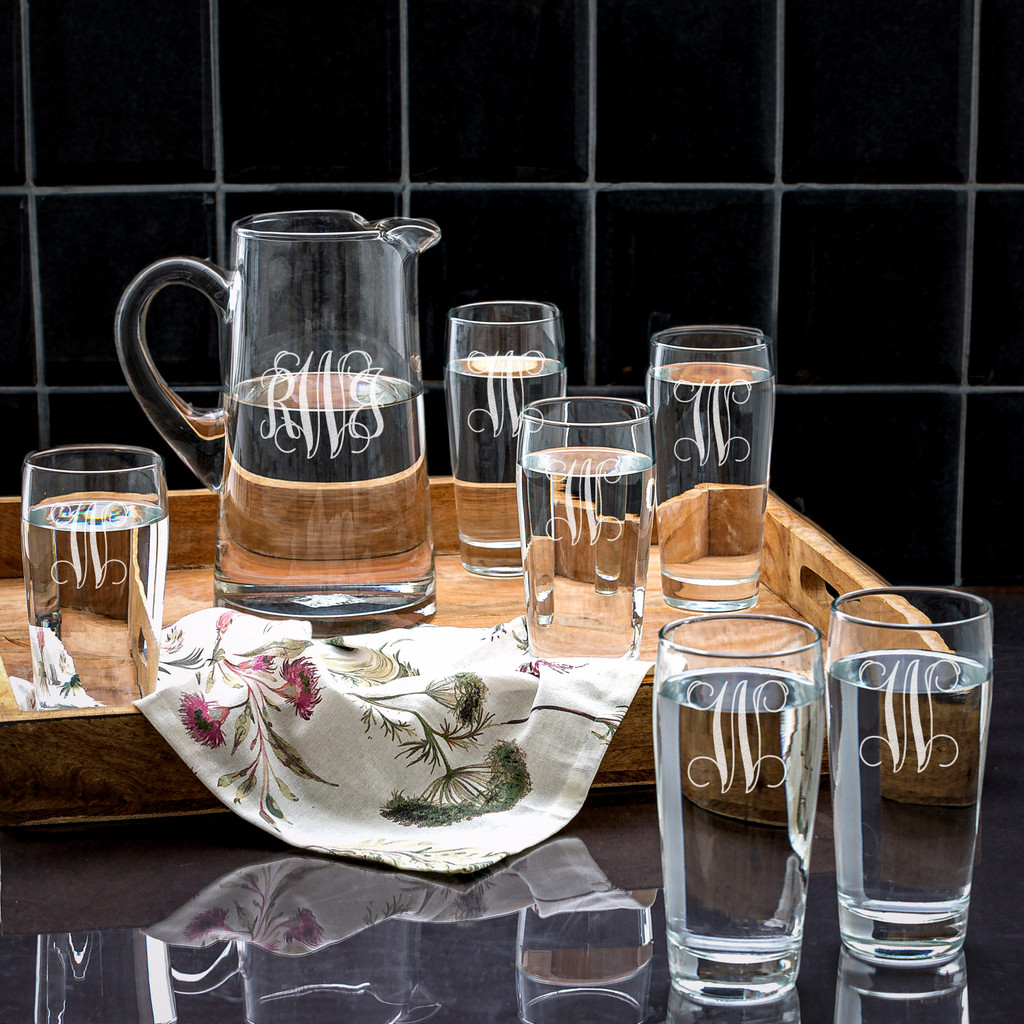 Personalized Drinking Set- Great Birthday Gift | The Crystal Shoppe