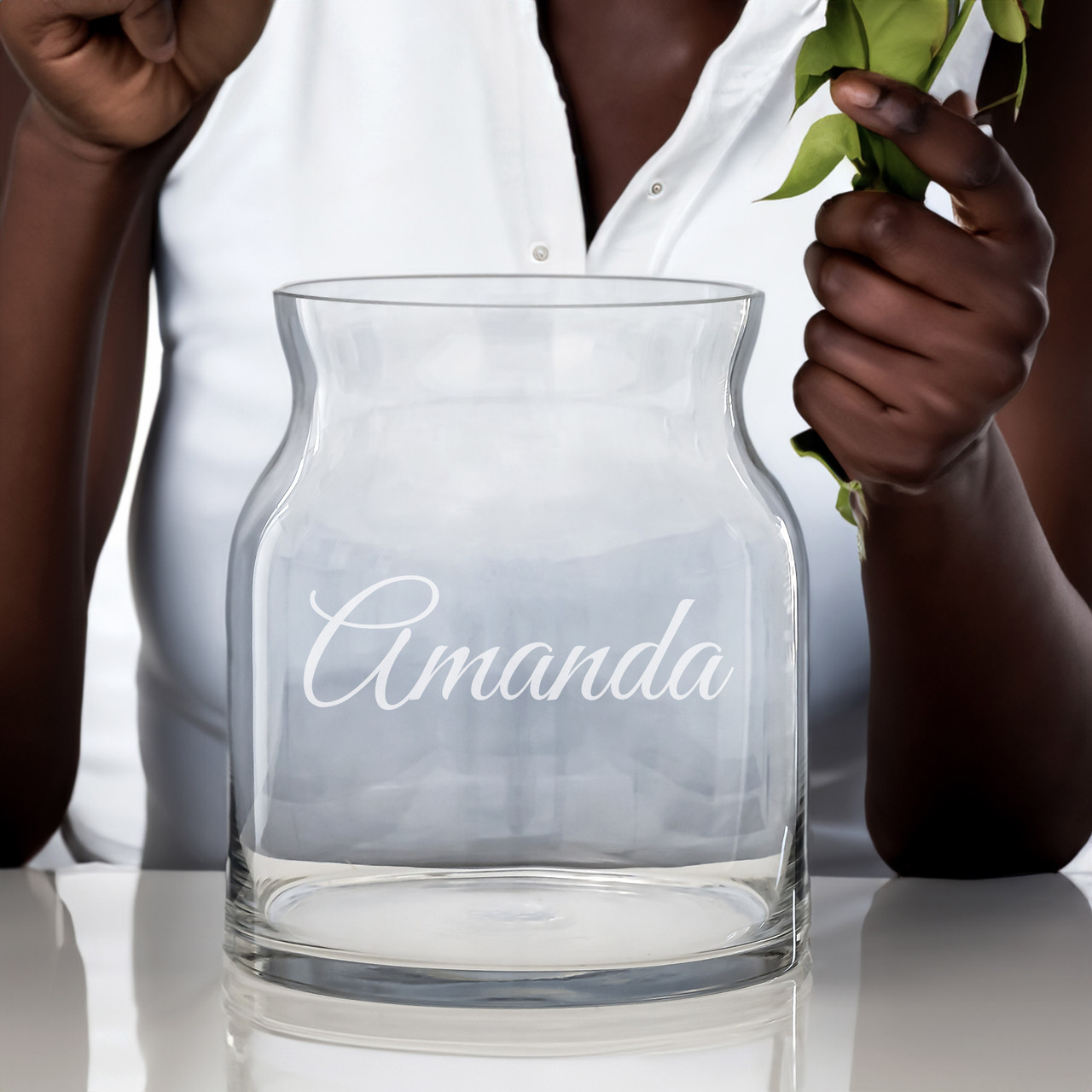 Personalized Crystal vase - Great Bridal Party | The Crystal Shoppe