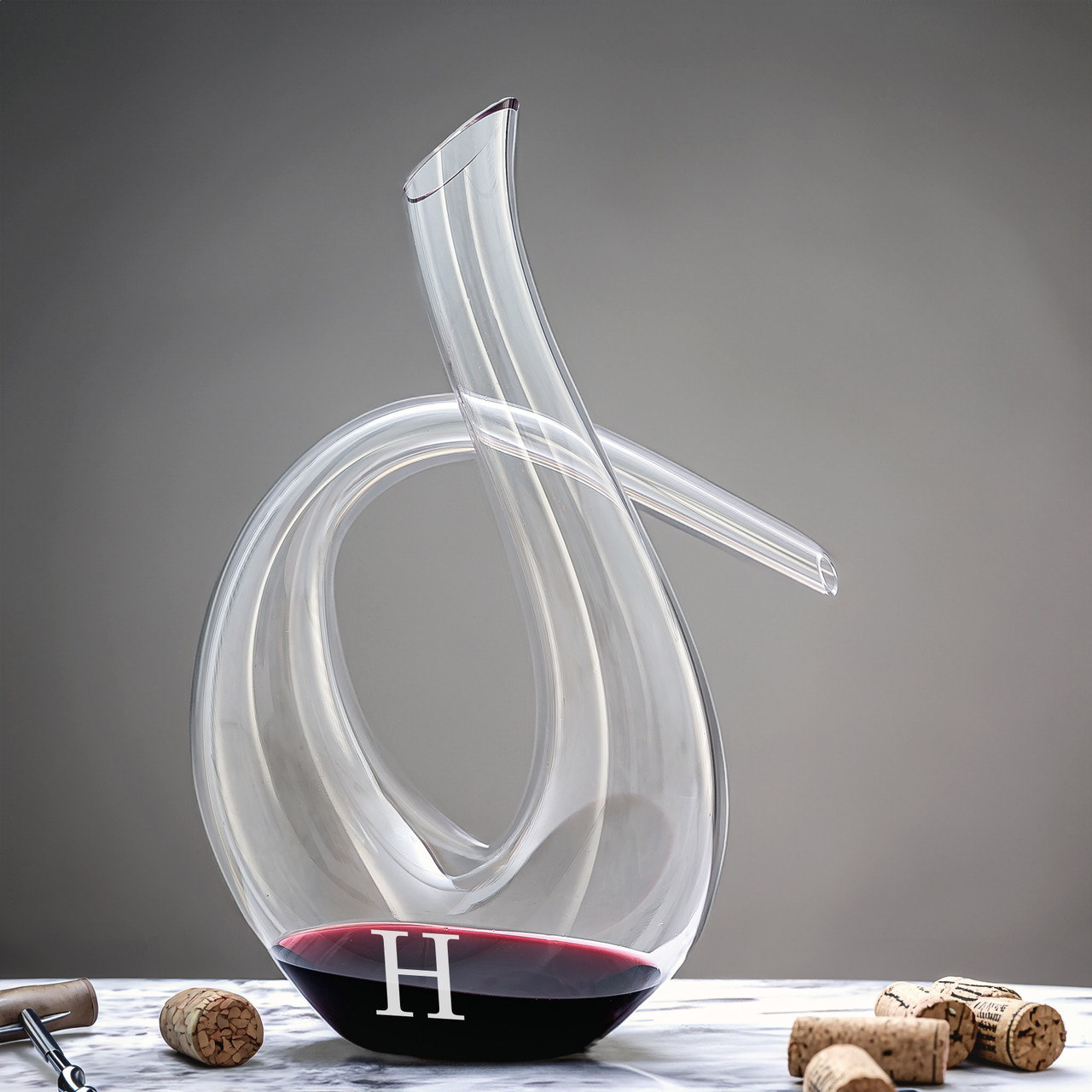 Personalized Crystal Carafe - Great Grooms Gift | The Crystal Shoppe