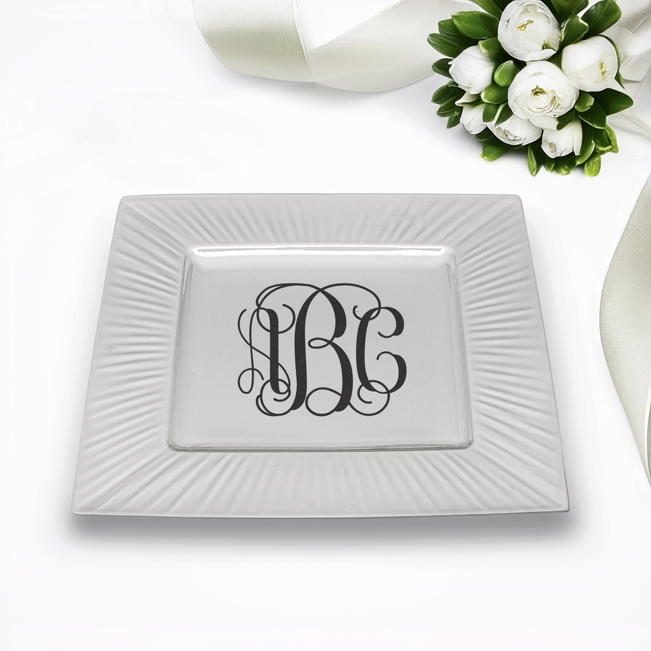 Personalized Ceramic Platter- Great Hostess Gift | The Crystal Shoppe