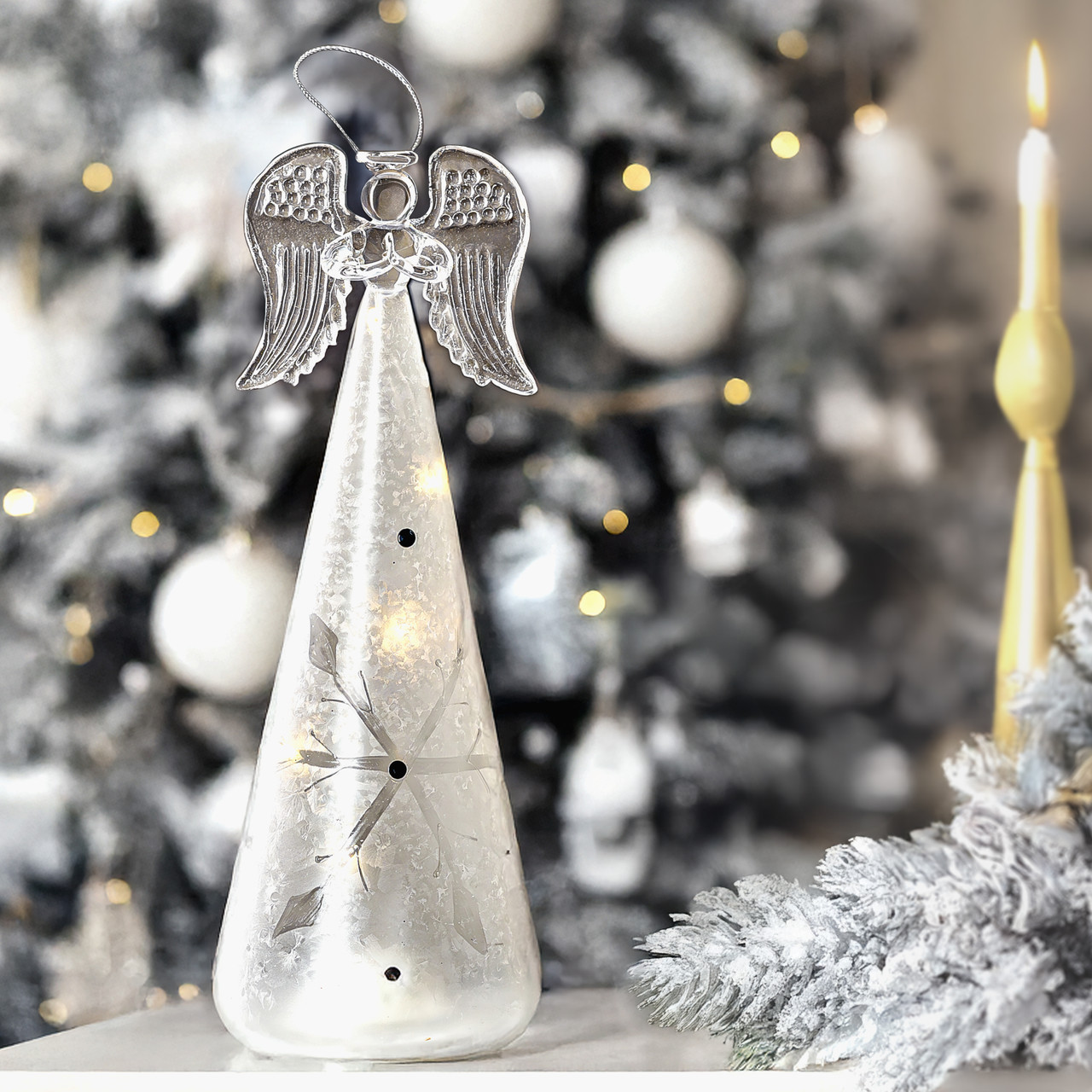 Black and White - Crystal Glass Ornament - Great Christmas Gift | The ...