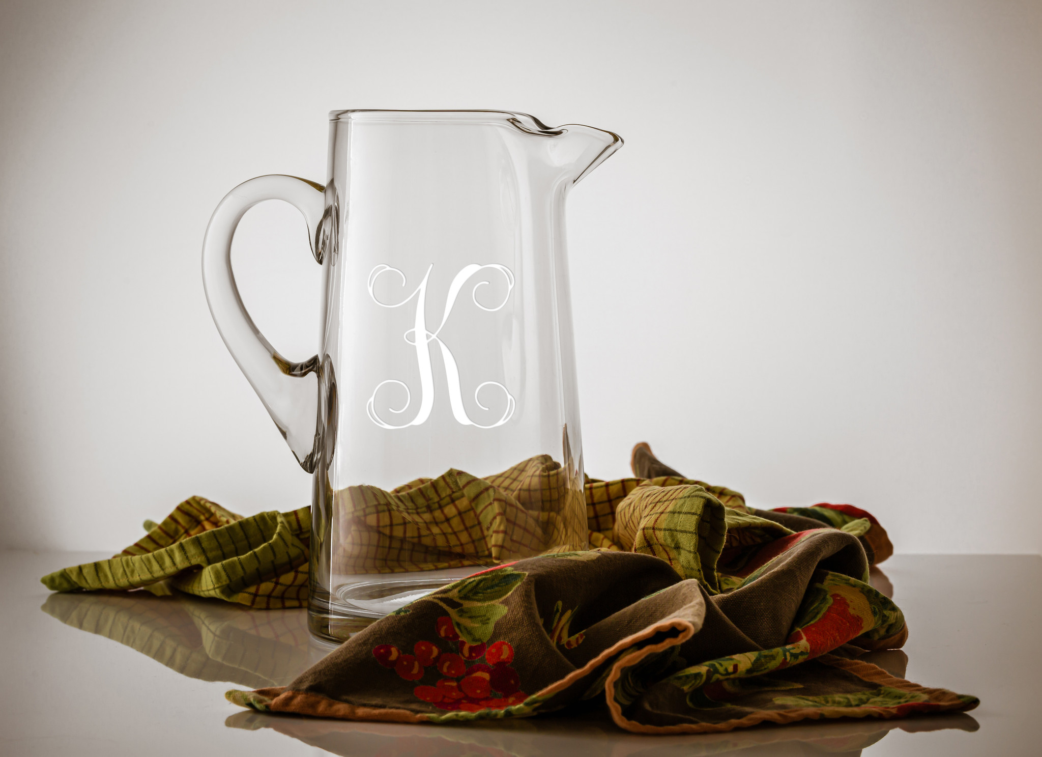 Personalized Pitchers - great Wedding gift | The Crystal Shoppe.