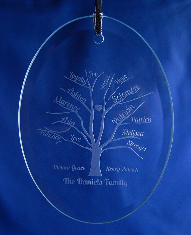 Engraved Family Tree