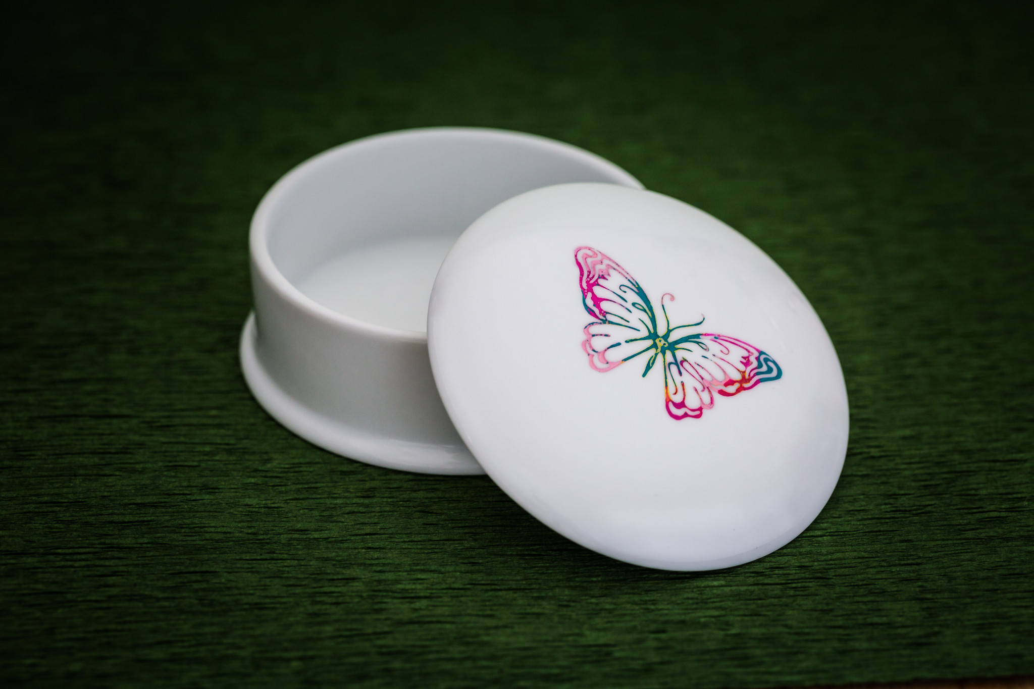Porcelain Butterfly Box - The Crystal Shoppe