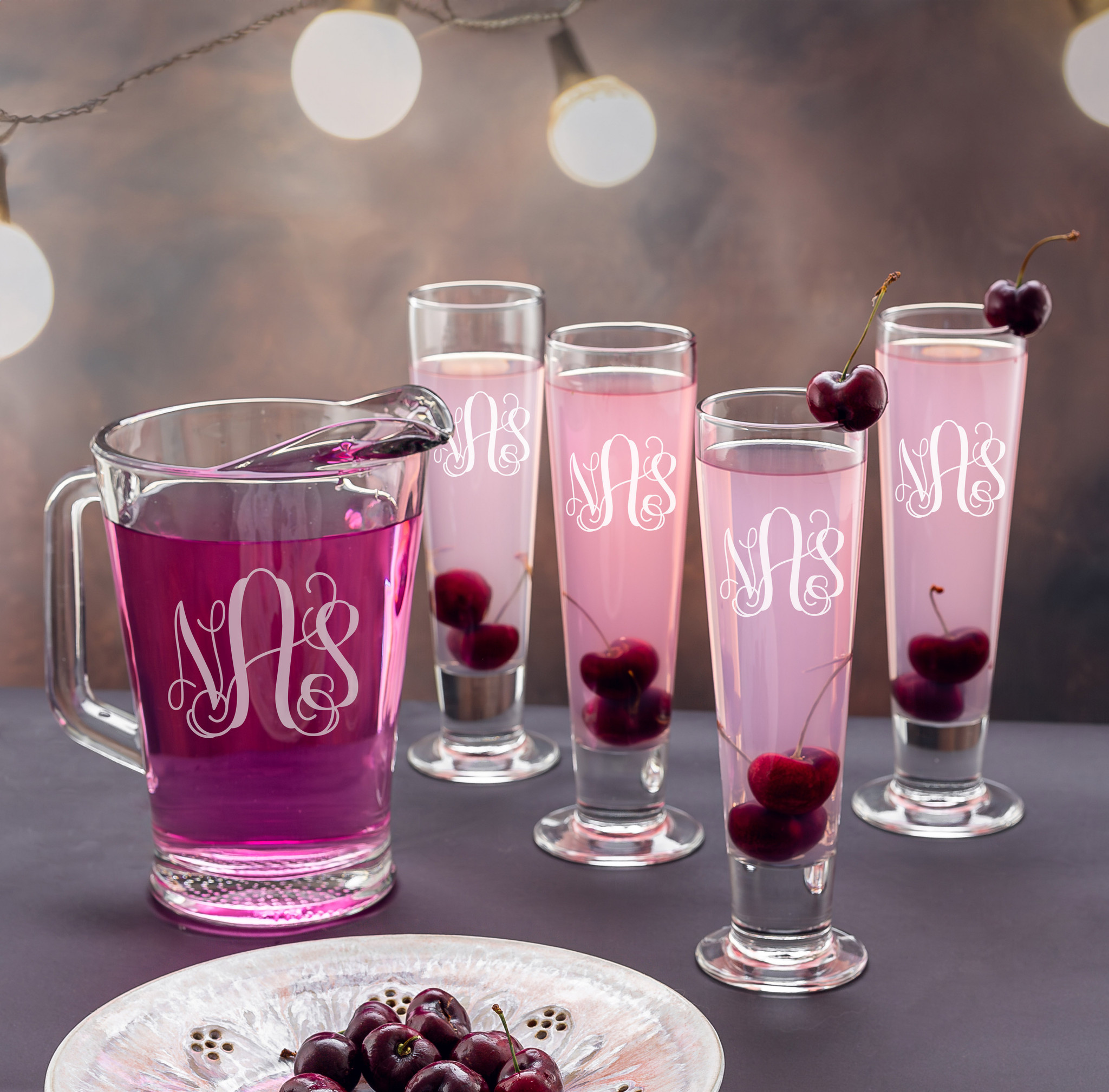 Personalized Drink Set - Great wedding Party Gift | The Crystal Shoppe
