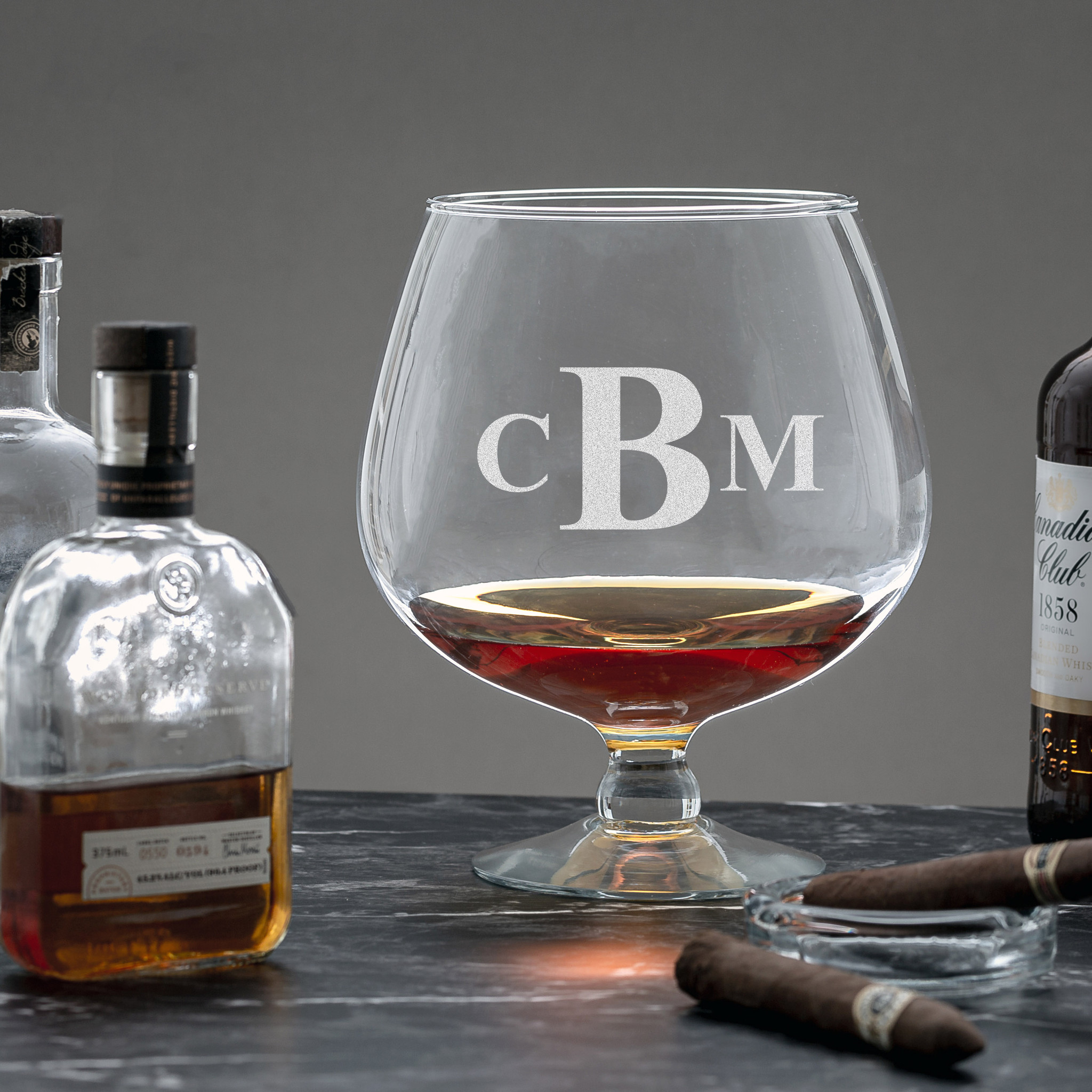 Personalized Crystal Brandy Glass- great Wedding gift | The Crystal Shoppe.