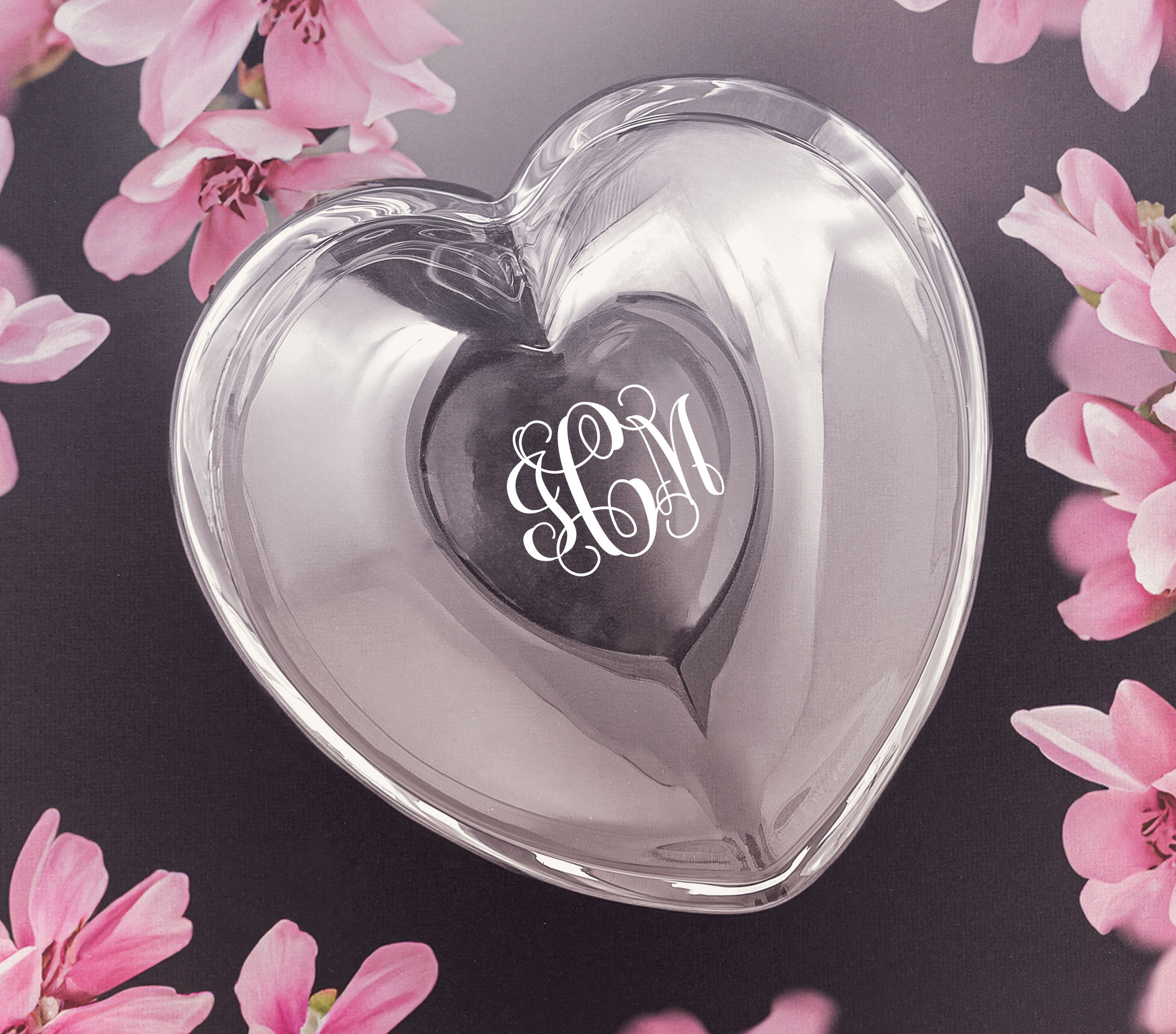 Personalized Crystal Platter heart shaped - Great Wedding Gift | The ...
