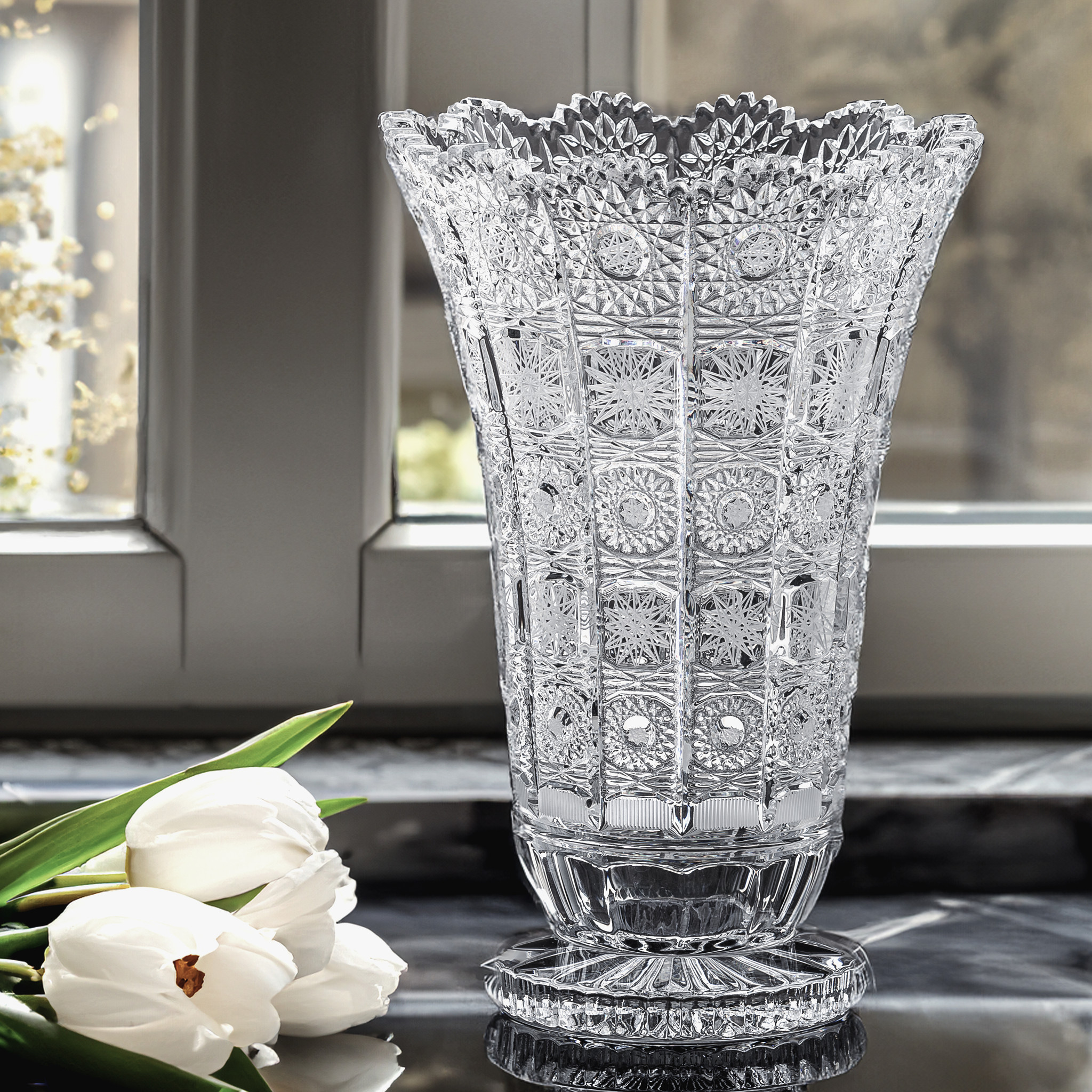 Personalized Cut Crystal Vase - Great Wedding Gift | The Crystal Shoppe