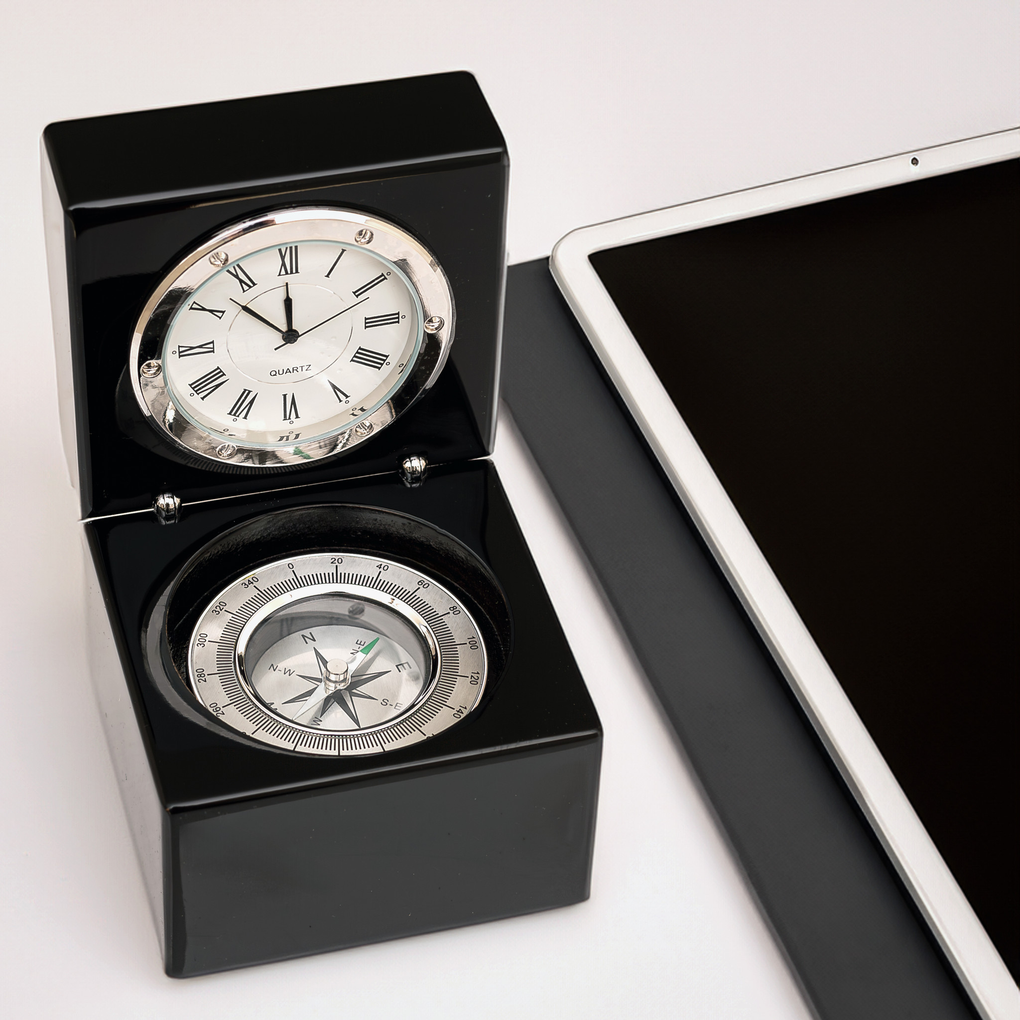 Personalized Clock and compass set - Great Grad Gift | The Crystal Shoppe